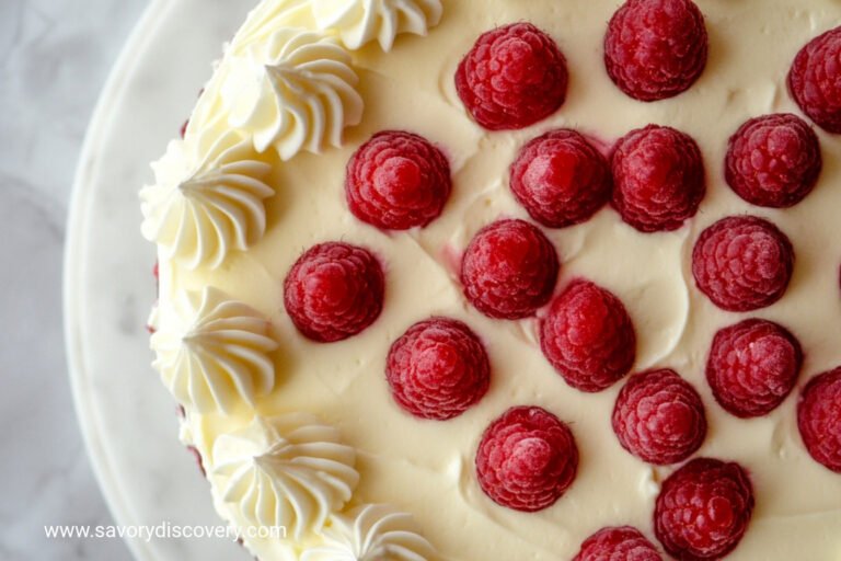 White Chocolate Raspberry Dream Cake – Savory Discovery