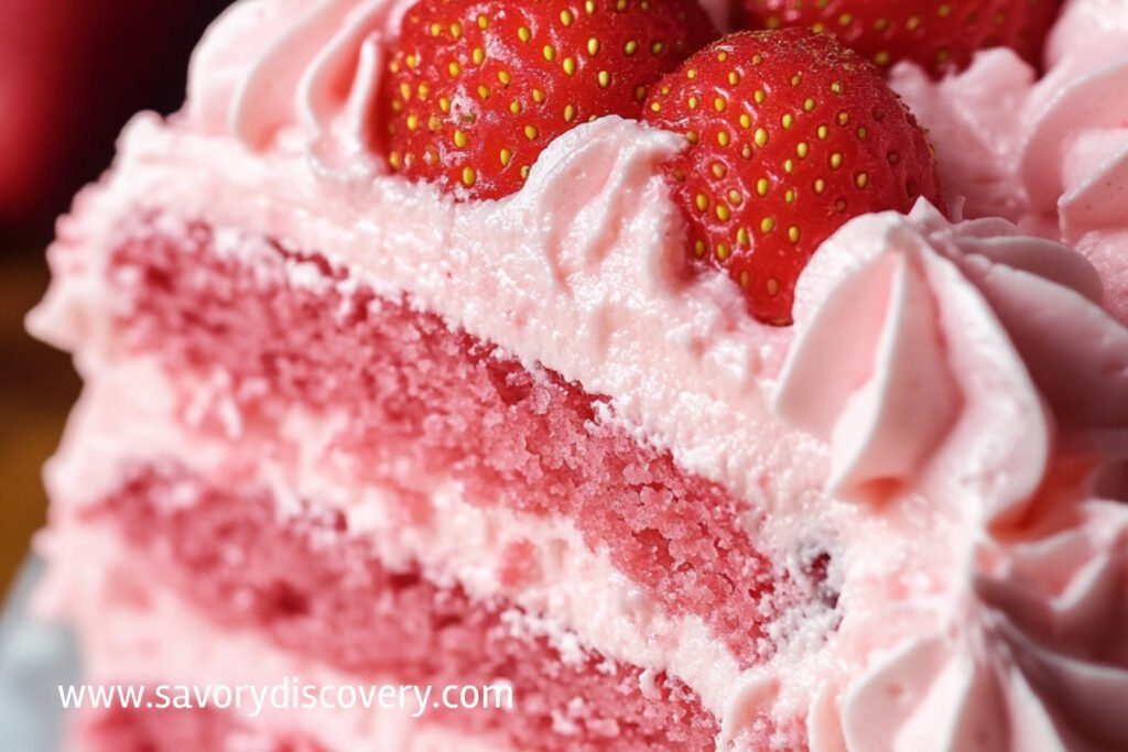 Best Strawberry Cake Ever - Savory Discovery