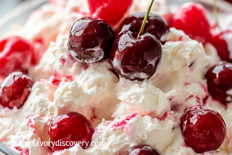 Cherry Cheesecake Fluff – Savory Discovery