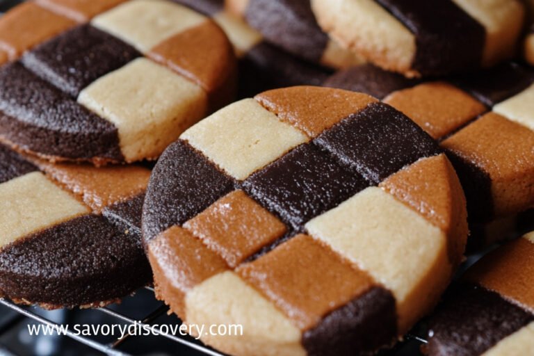 Eggless Checkerboard Cookies – Savory Discovery