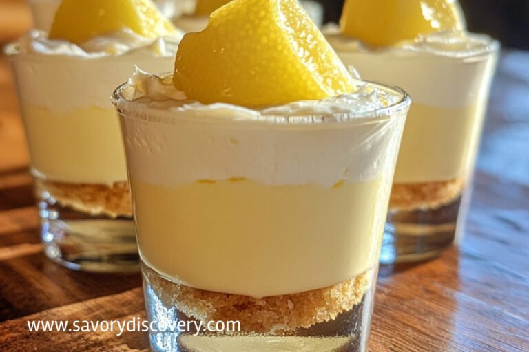 Lemon Cheesecake Shots - Savory Discovery