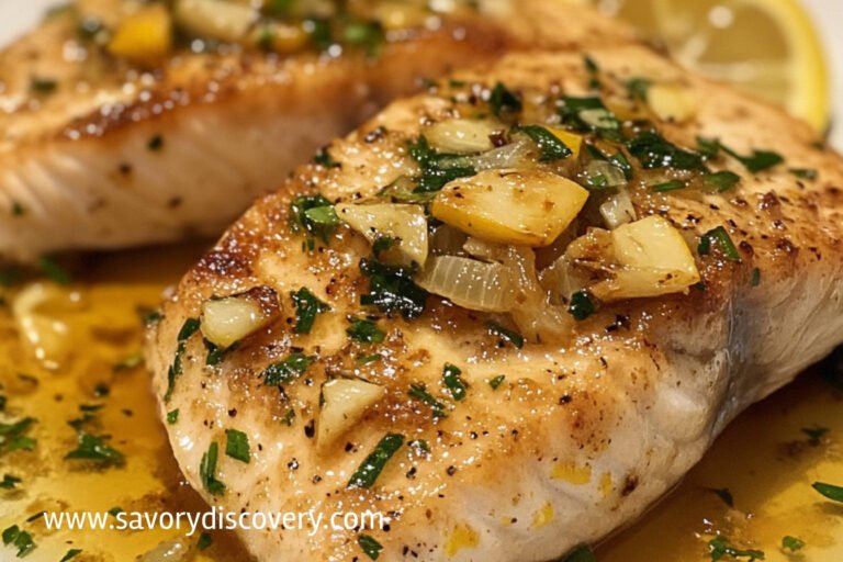 Lemon Garlic Swordfish - Savory Discovery