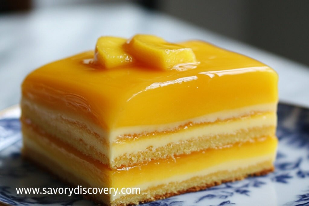 Mango Milk Cake - Savory Discovery