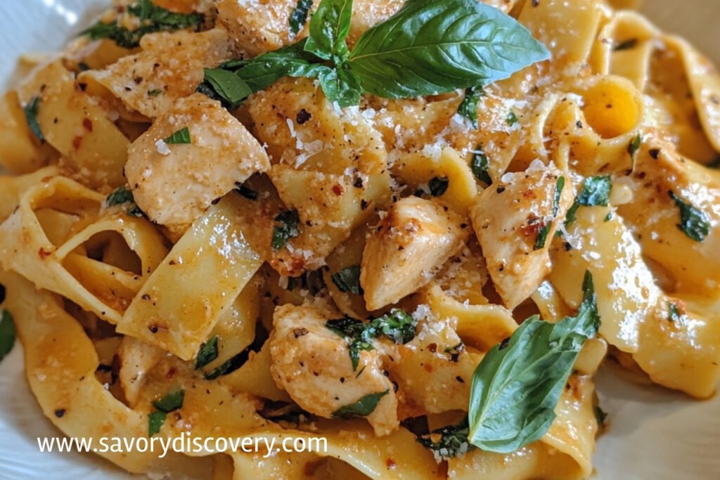 Pappardelle with Chicken – Savory Discovery