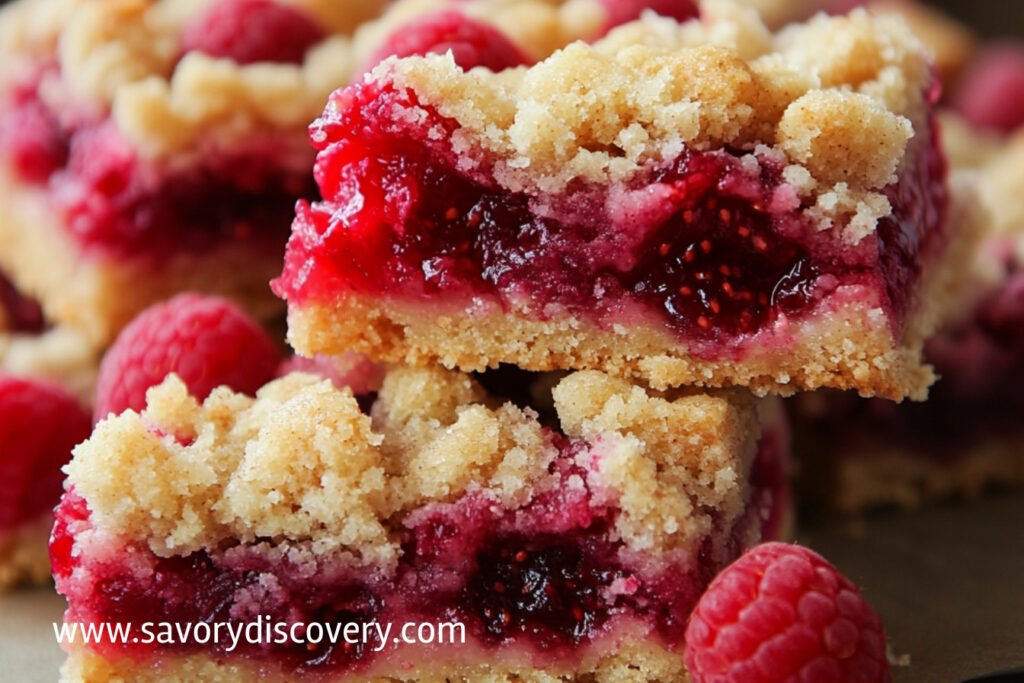 Raspberry Crumb Bars – Savory Discovery