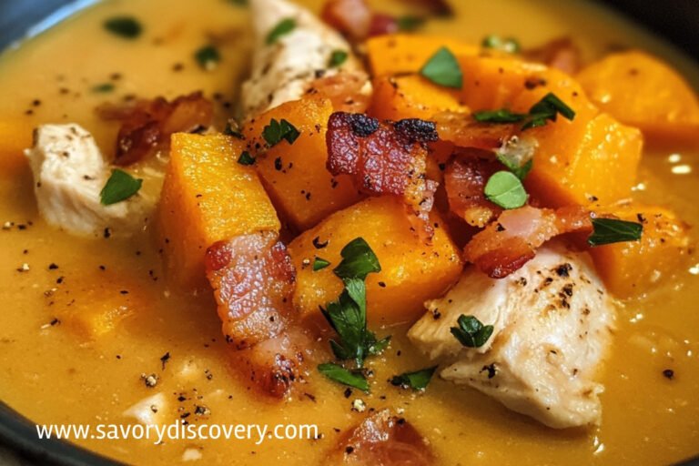 Sweet Potato Chicken Bacon Soup – Savory Discovery