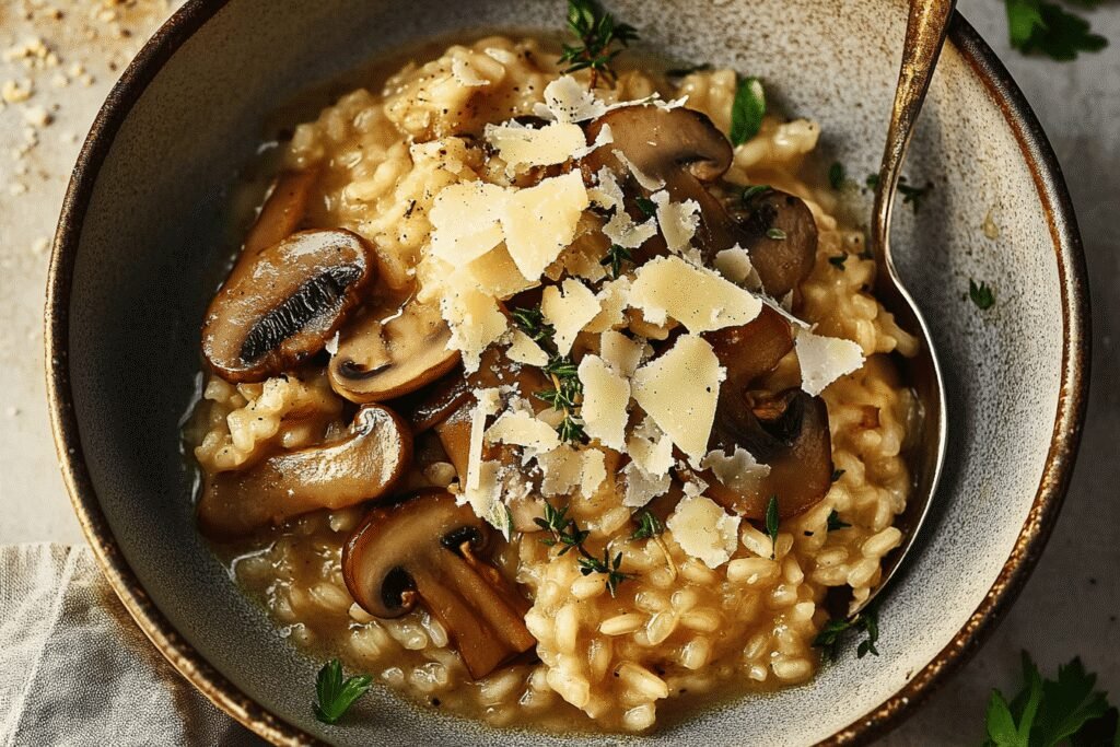 Creamy Mushroom Risotto Recipe Delight – Savory Discovery