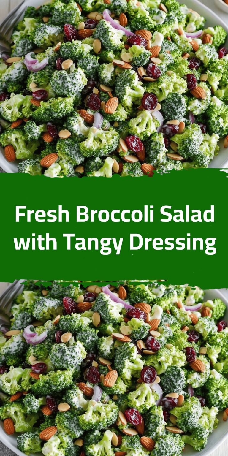 Fresh Broccoli Salad with Tangy Dressing – Savory Discovery