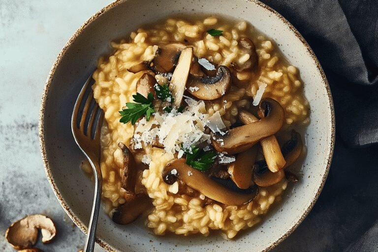 Creamy Mushroom Risotto Recipe Delight – Savory Discovery