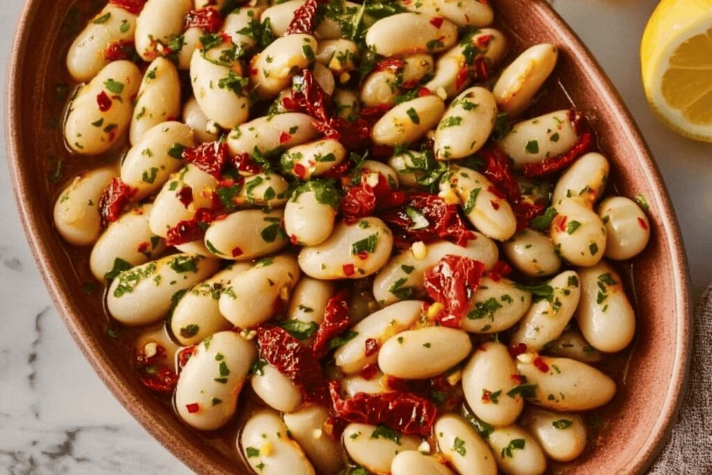 Marinated Gigante Beans Recipe Delight - Savory Discovery