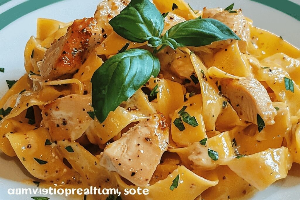 Pappardelle with Chicken Recipe for a Savory Dish - Savory Discovery