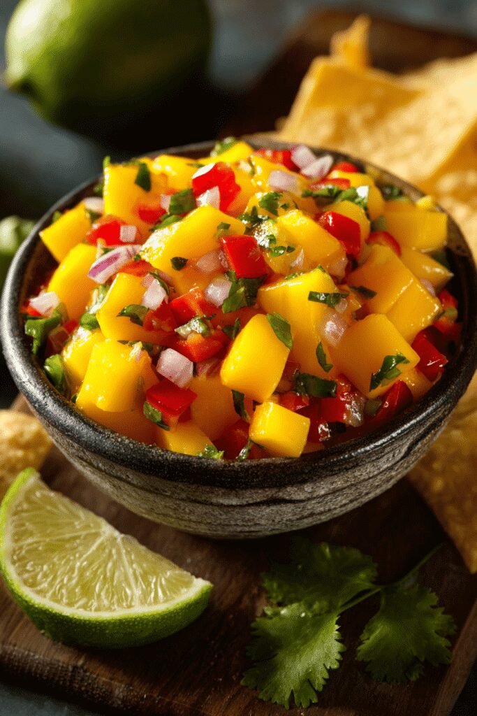 Fresh Mango Salsa Recipe with Lime and Cilantro
