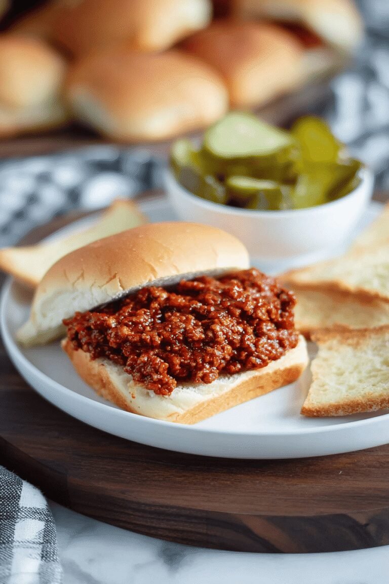 Easy Homemade Sloppy Joes for a Simple Family Meal