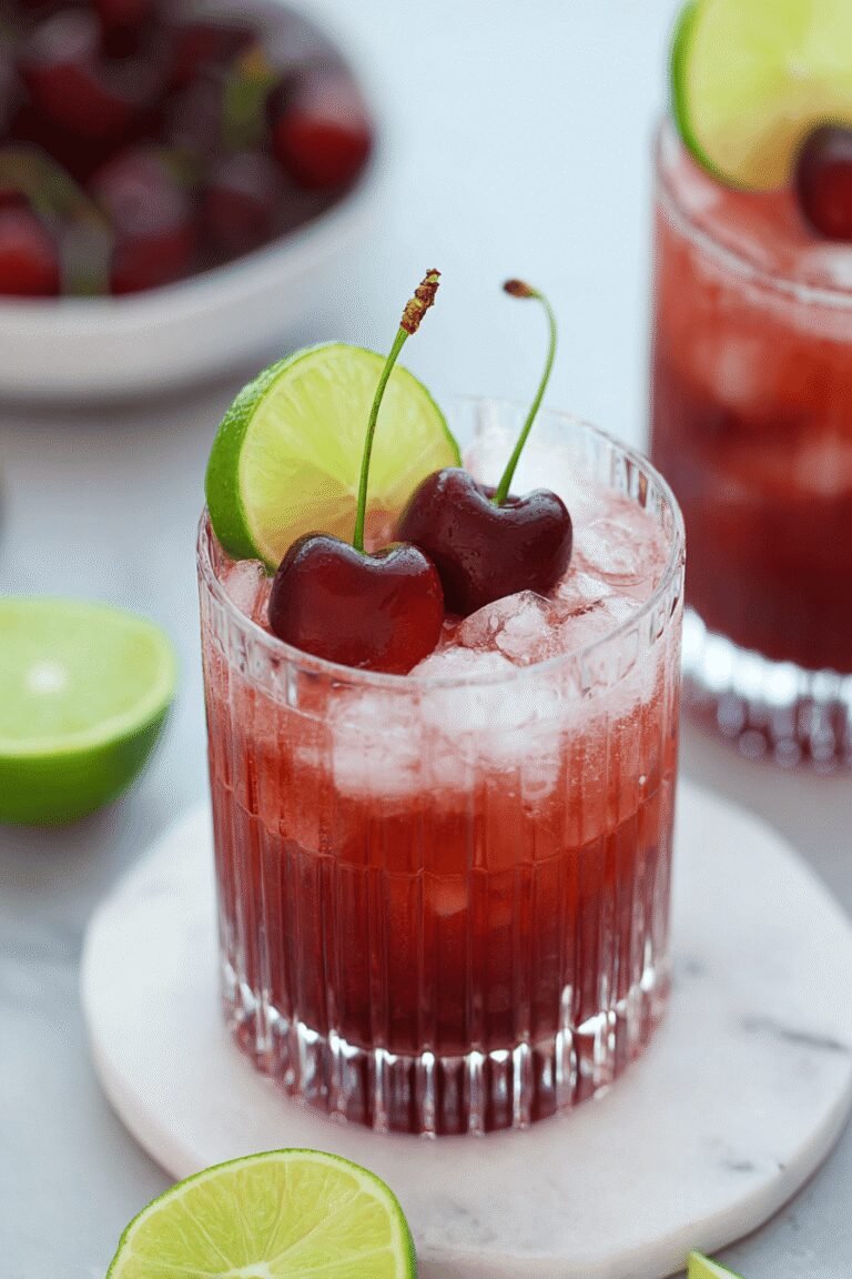 Refreshing Cherry Limeade Mocktail for Summer – Savory Discovery