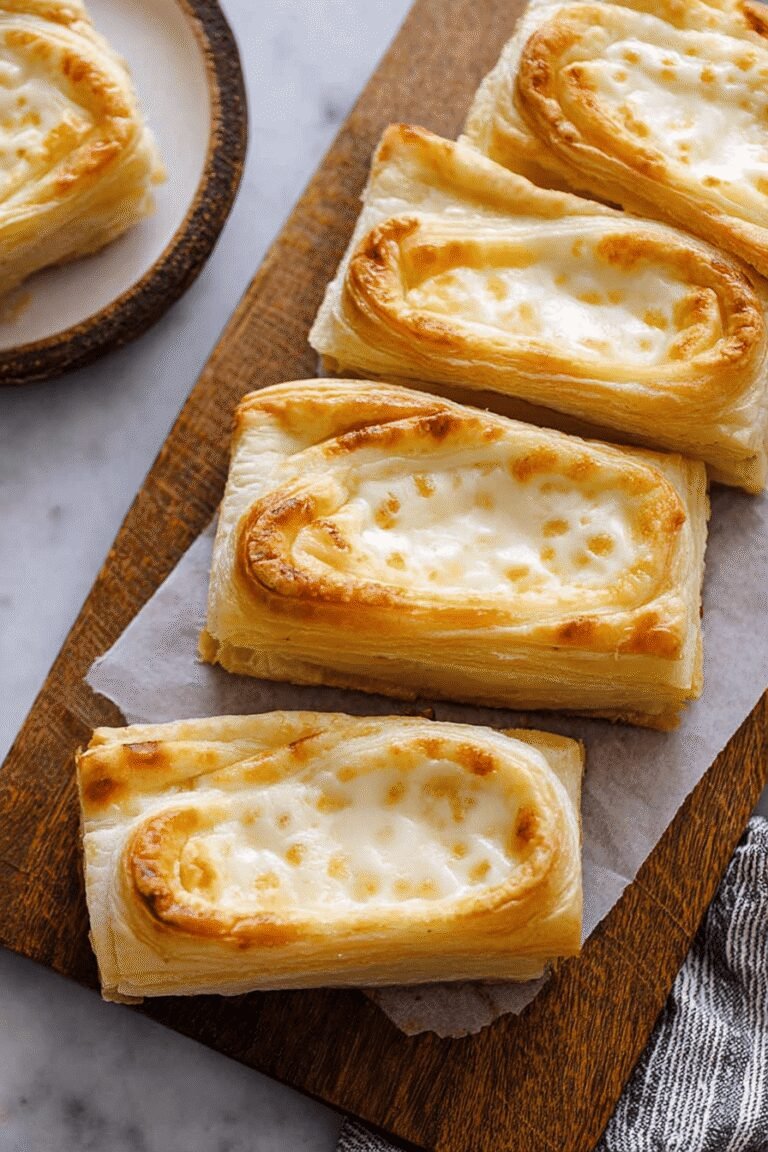 Flaky Puff Pastry Cream Cheese Danish Delight – Savory Discovery