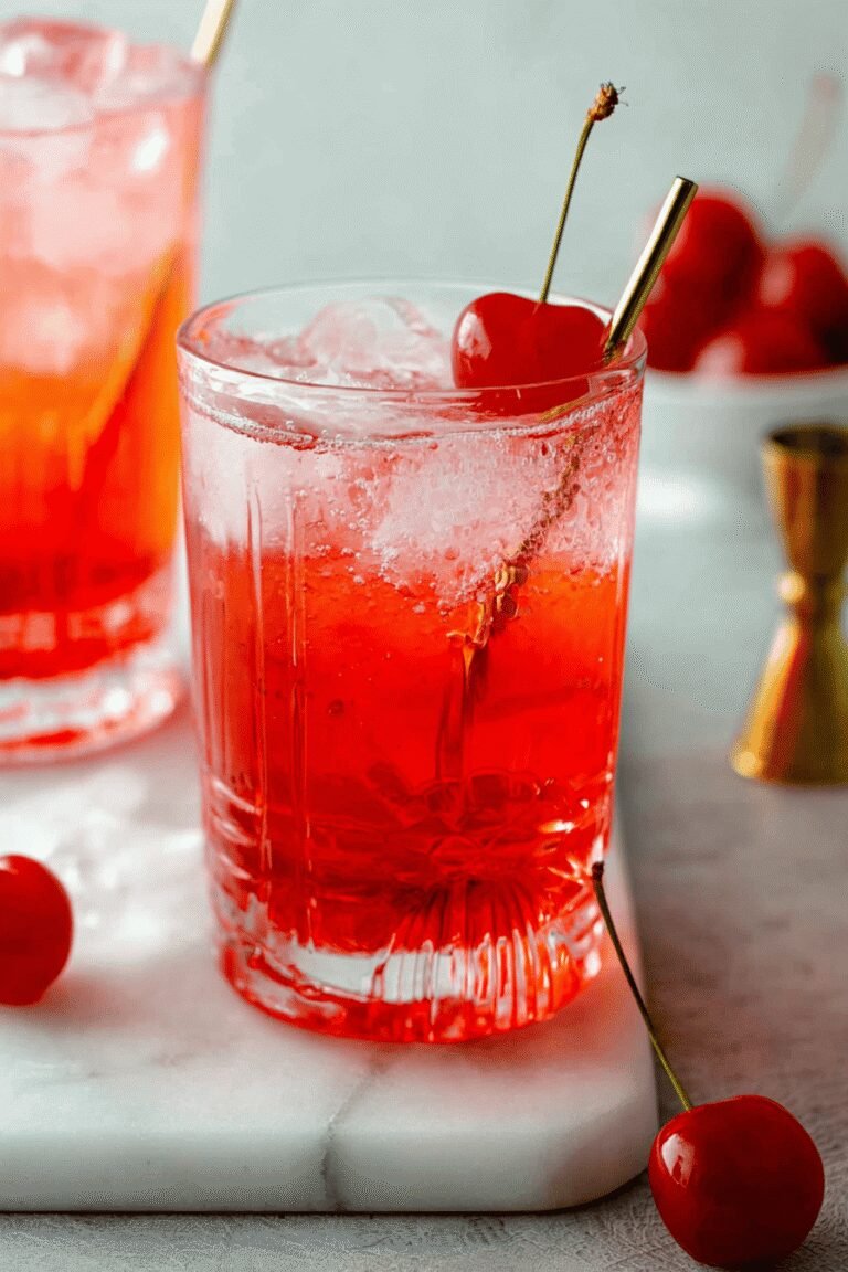 Shirley Temple Classic Refreshing Drink Savory Discovery