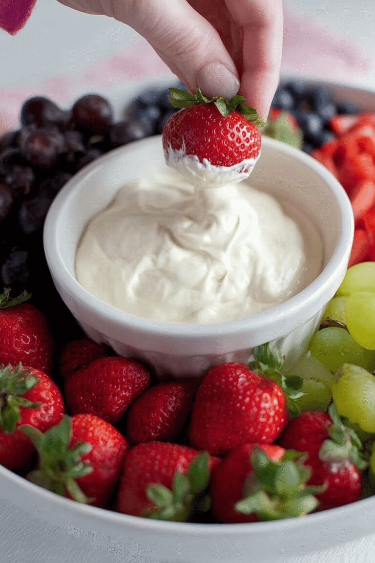 Creamy Fruit Dip with Just Two Ingredients