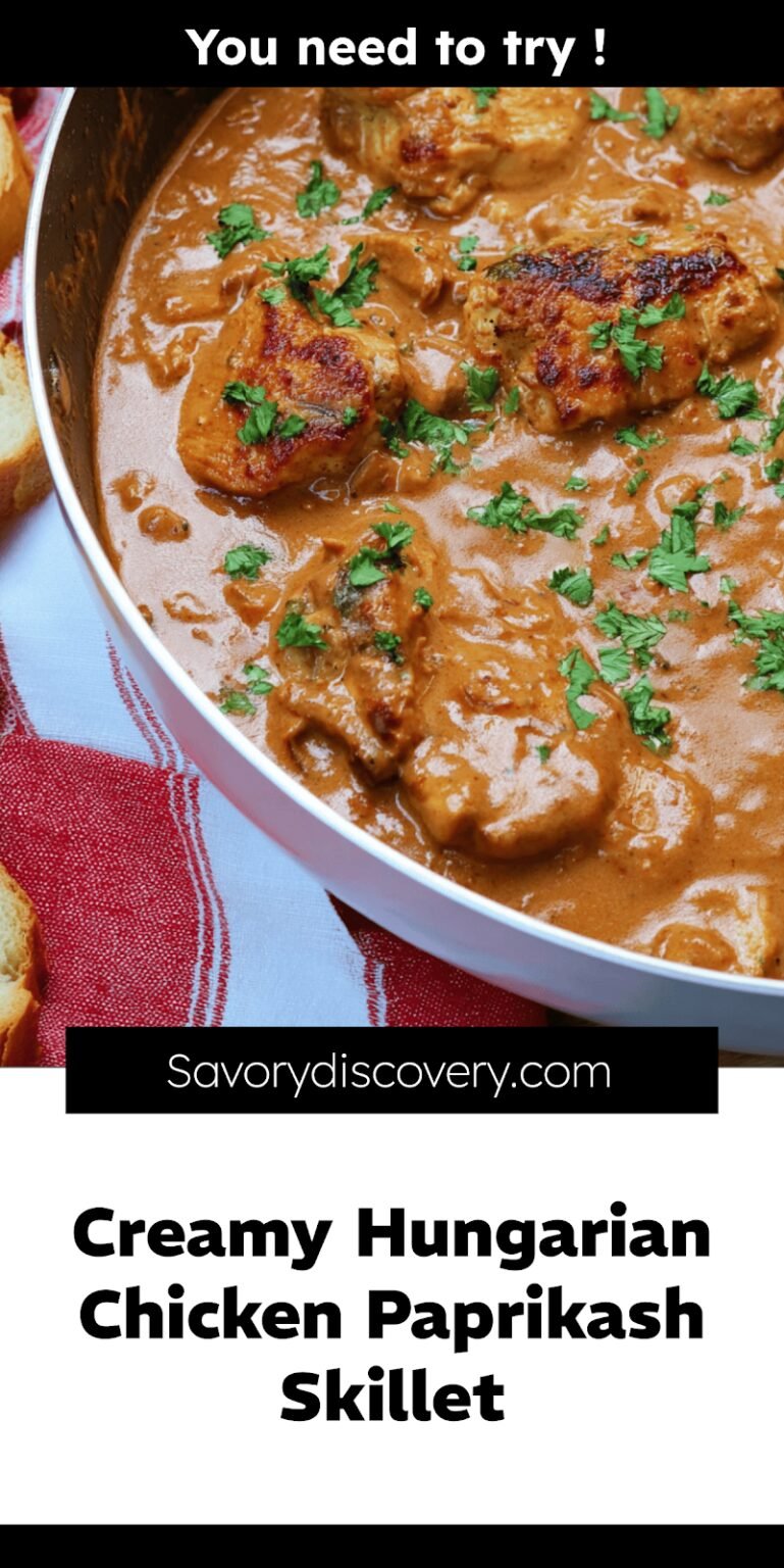 Hungarian Chicken Paprikash with a Creamy Skillet Sauce