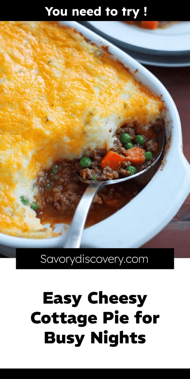 A Hearty Cheesy Cottage Pie for Cozy Nights