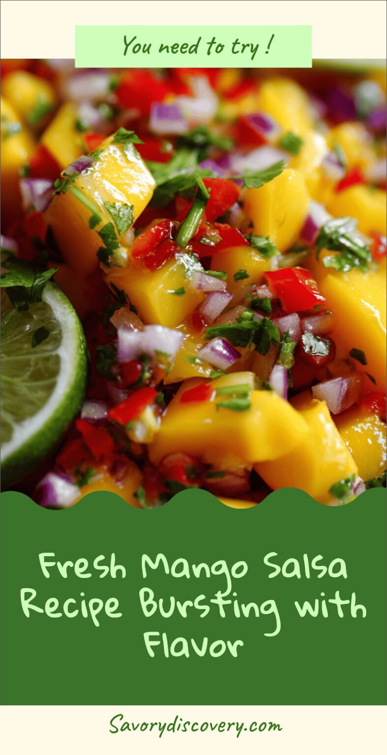 Fresh Mango Salsa Recipe with Lime and Cilantro