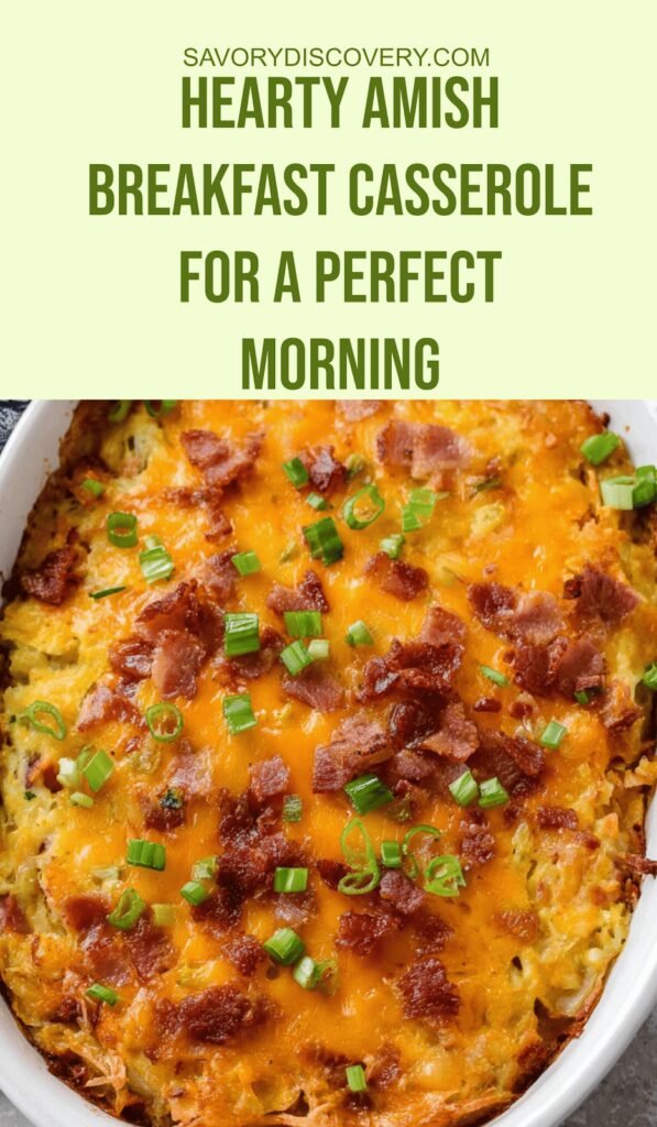 Amish Breakfast Casserole for a Cozy Morning Meal