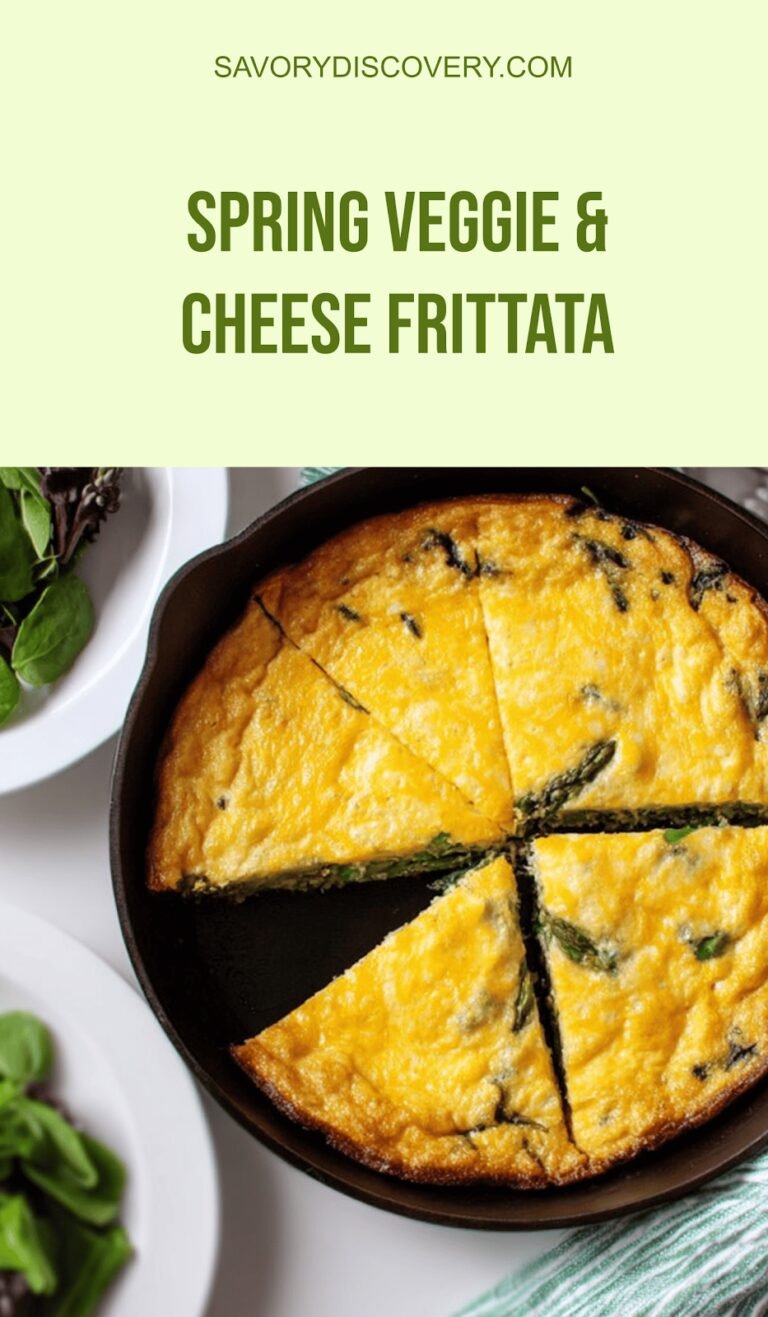 A Simple Spring Veggie and Cheese Frittata