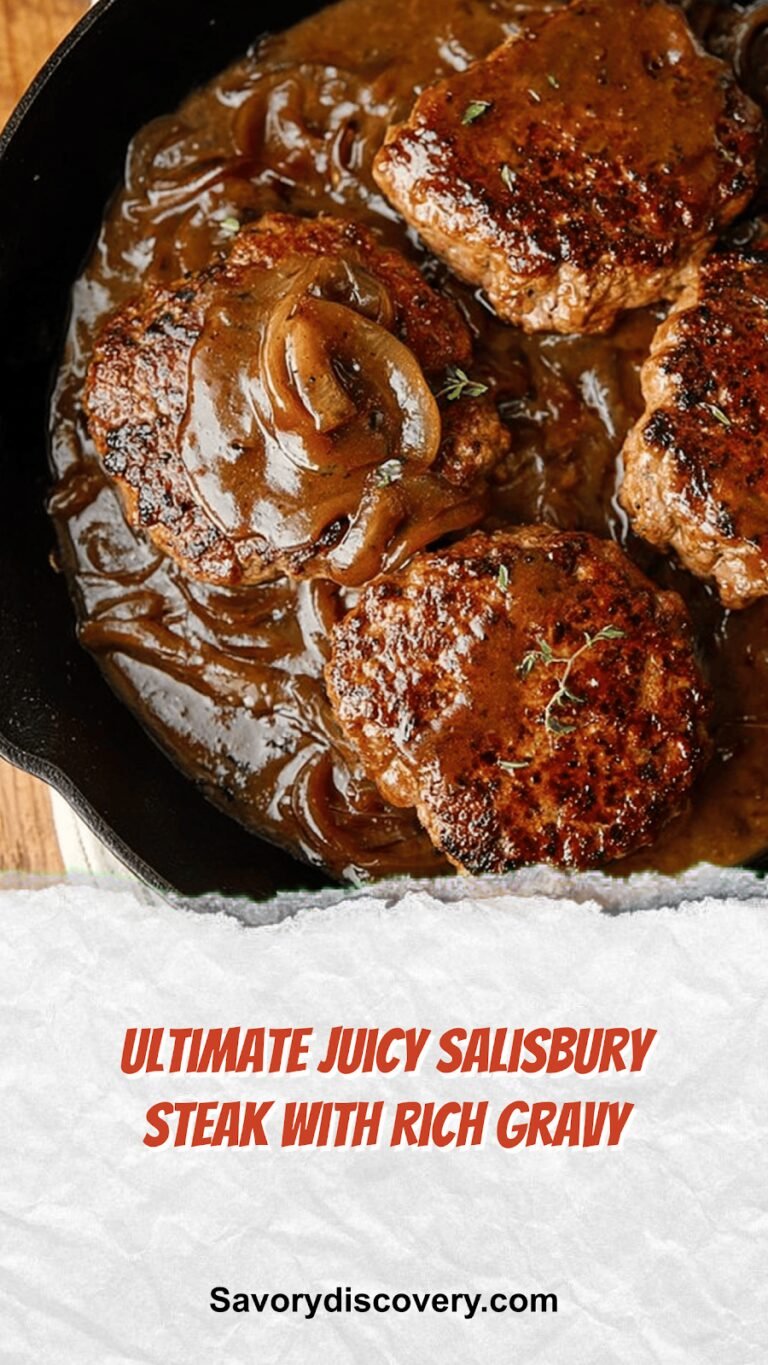 Ultimate Juicy Salisbury Steak with Rich Gravy – Savory Discovery