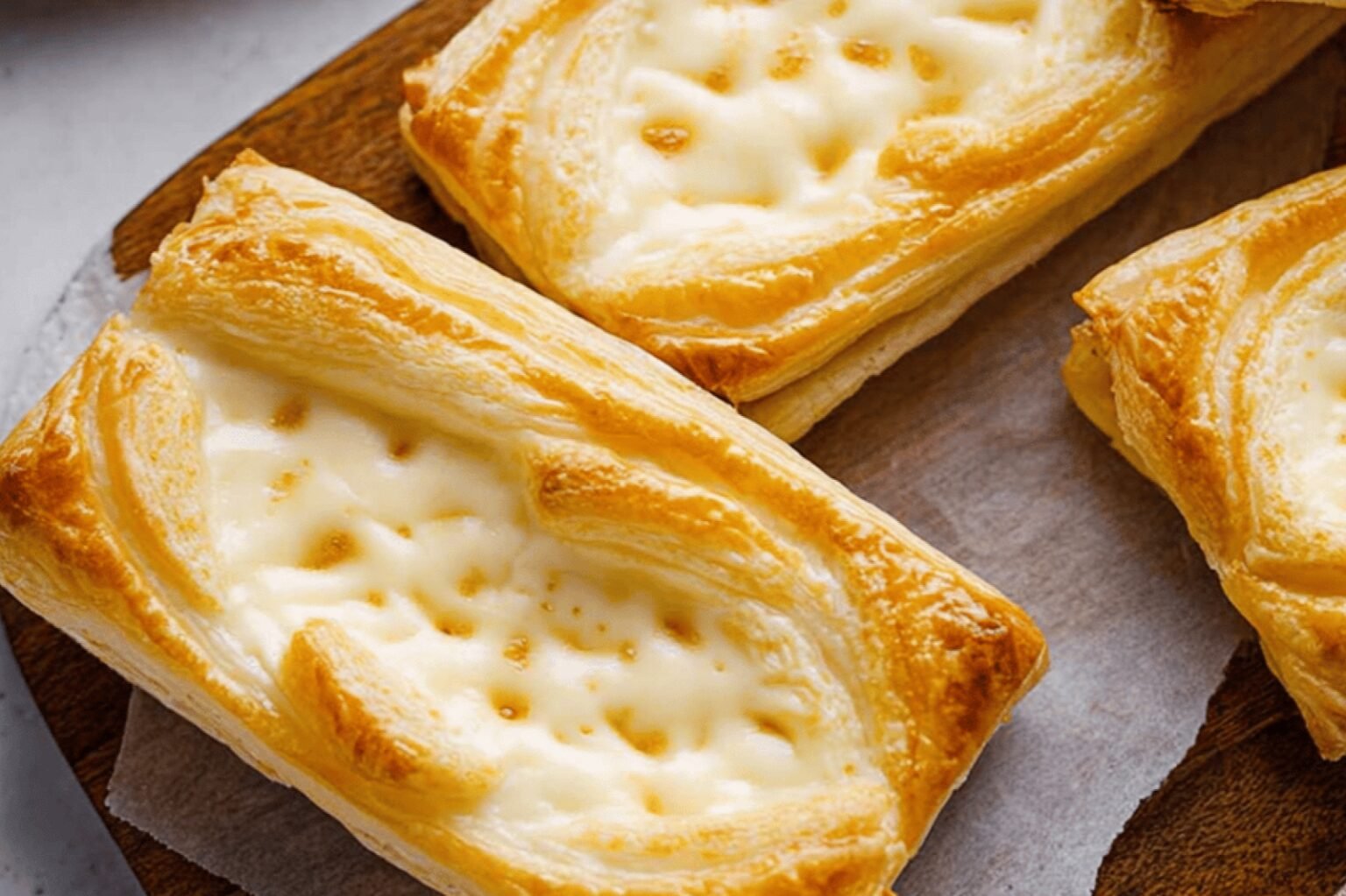 Cream Cheese Danish With Flaky Puff Pastry