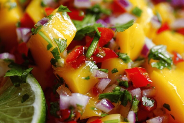 Fresh Mango Salsa Recipe with Lime and Cilantro