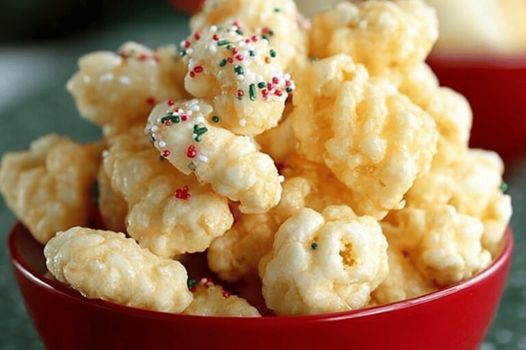 Candied Puff Corn with a Sweet and Salty Crunch