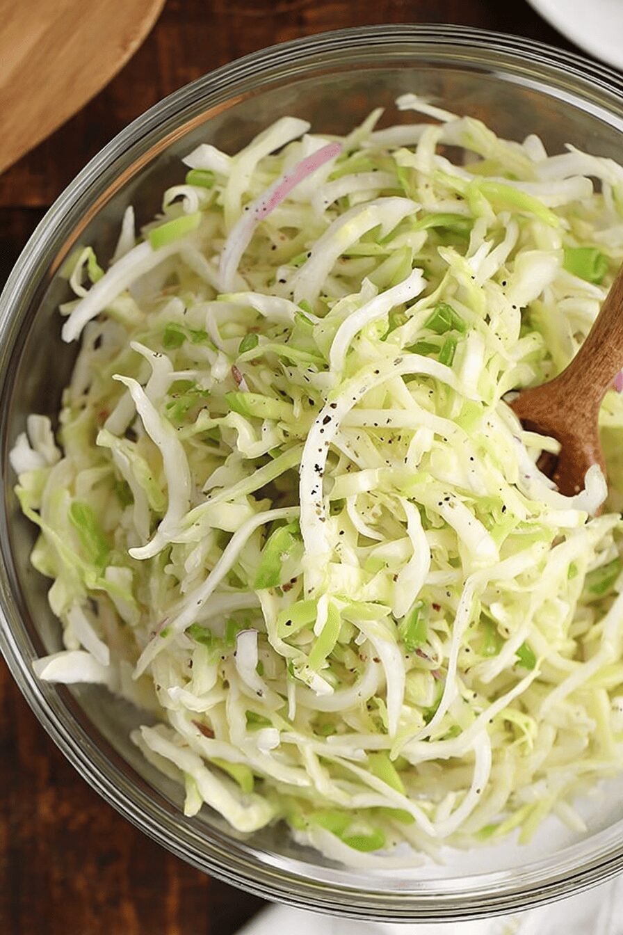 Tangy Vinegar Slaw with Cabbage and Onion – Savory Discovery