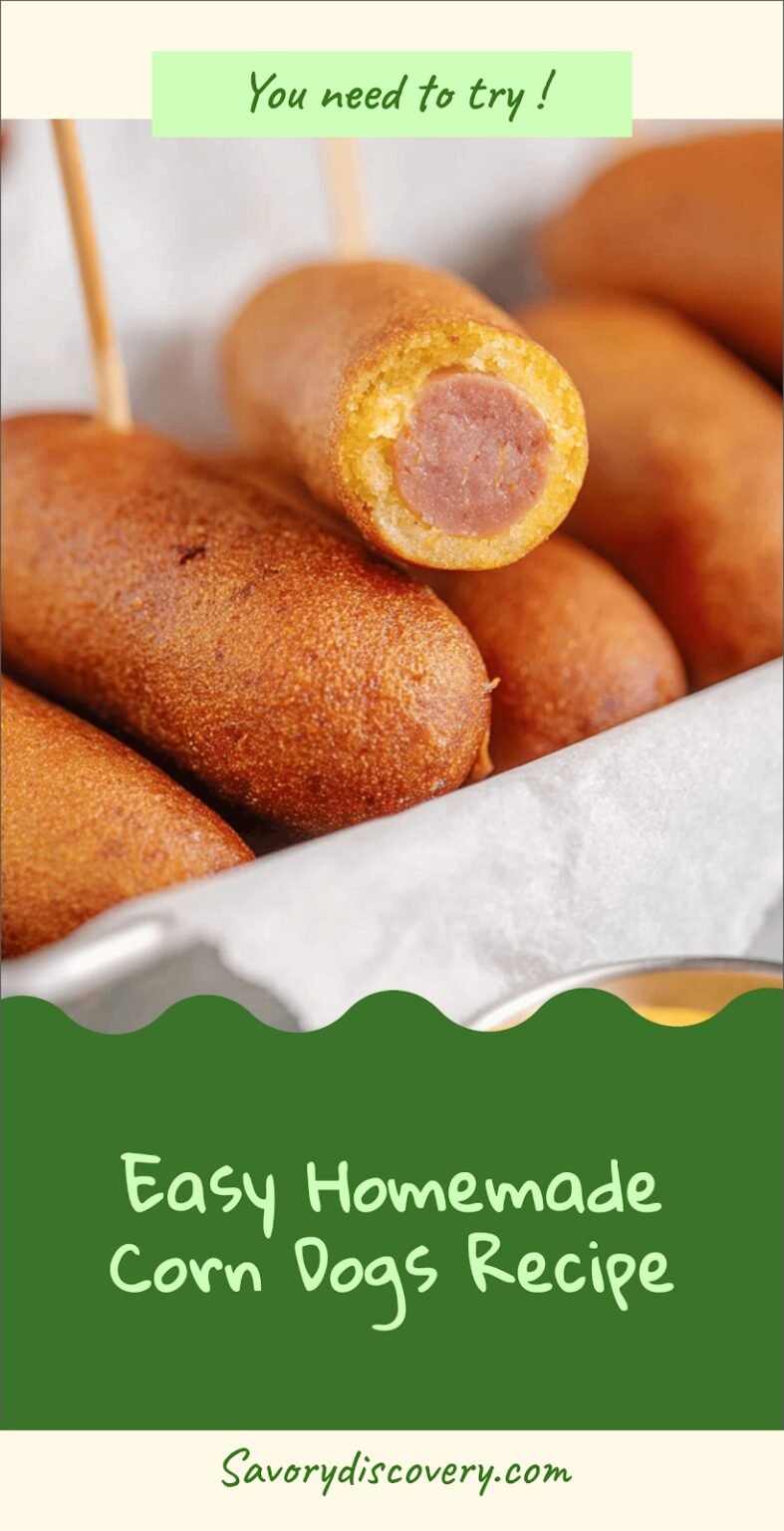 Easy Homemade Corn Dogs Recipe - Savory Discovery