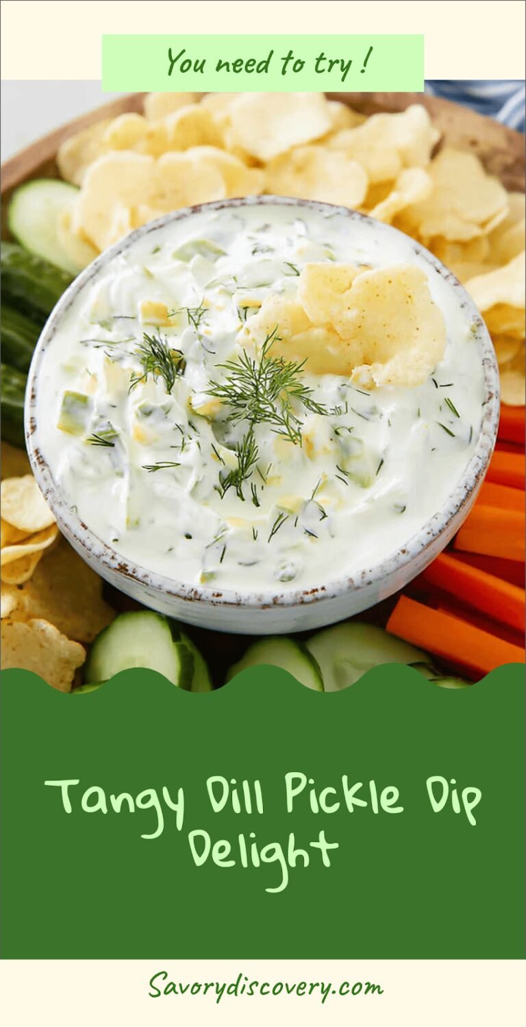 Tangy Dill Pickle Dip Delight - Savory Discovery