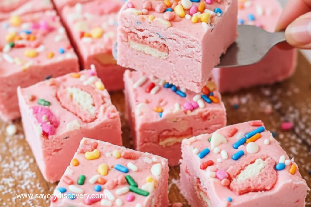 Circus Animal Christmas Fudge - Savory Discovery