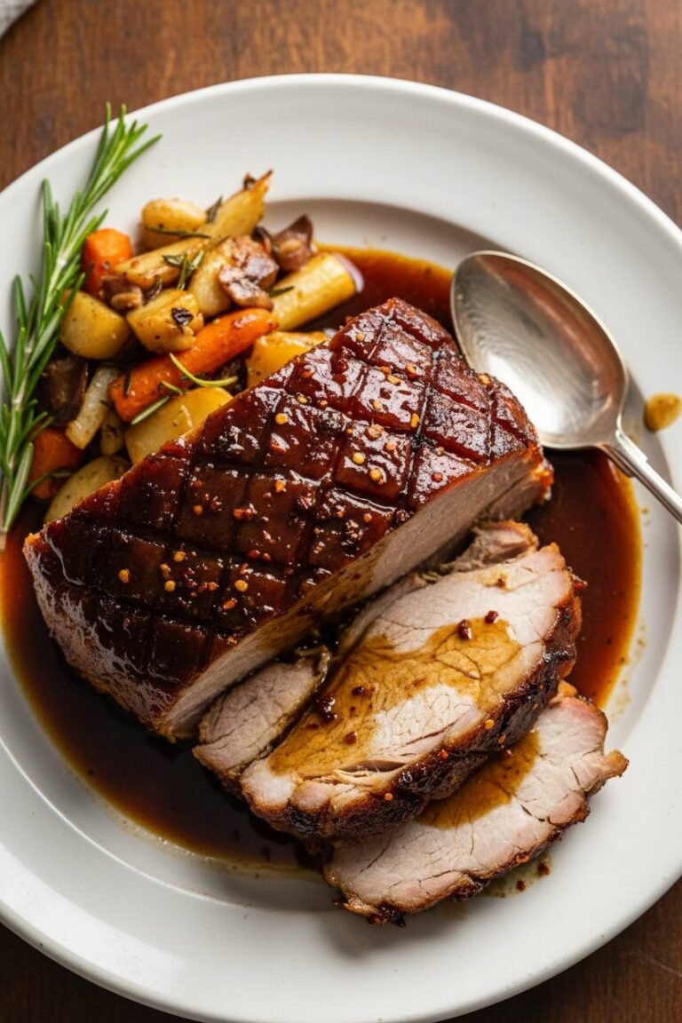 Holiday Glazed Pork Shoulder Roast - Savory Discovery