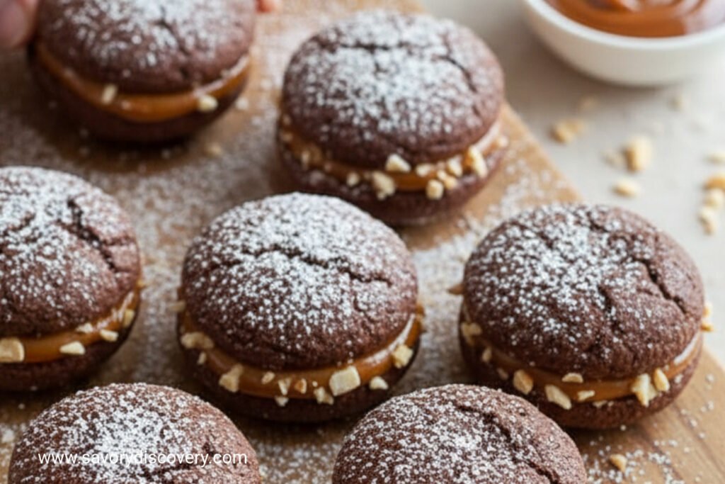 Midnight Chocolate Cookie Sandwich Delights - Savory Discovery