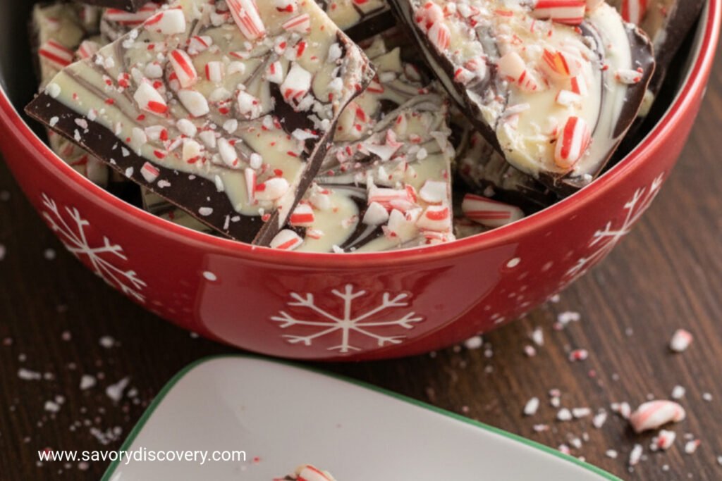 Peppermint Bark Holiday Crunch - Savory Discovery
