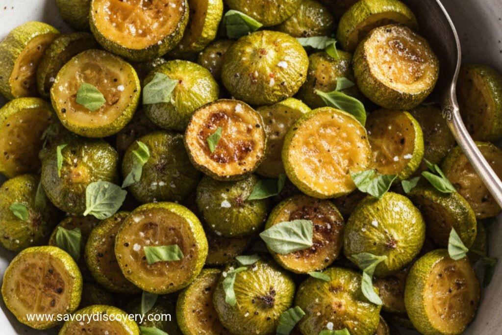 Roasted Pattypan Holiday Medallions – Savory Discovery