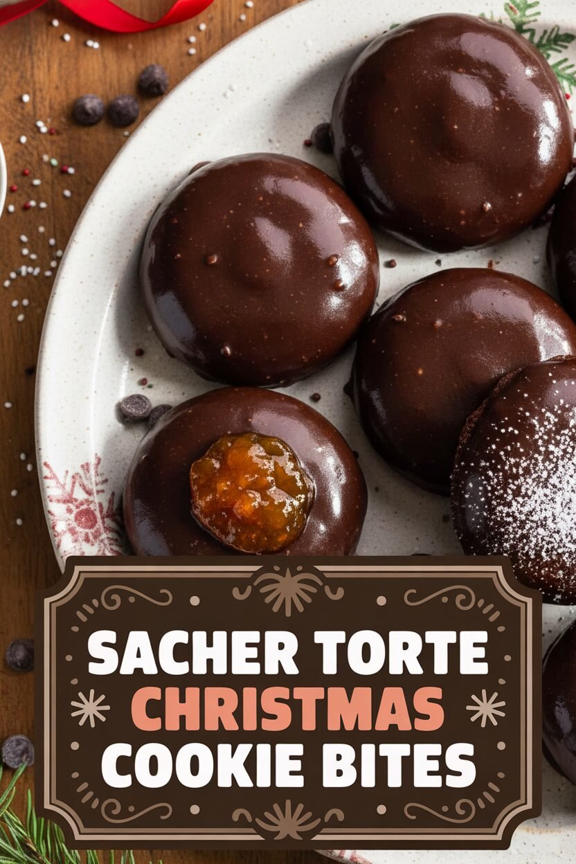 Sacher Torte Christmas Cookie Bites – Savory Discovery
