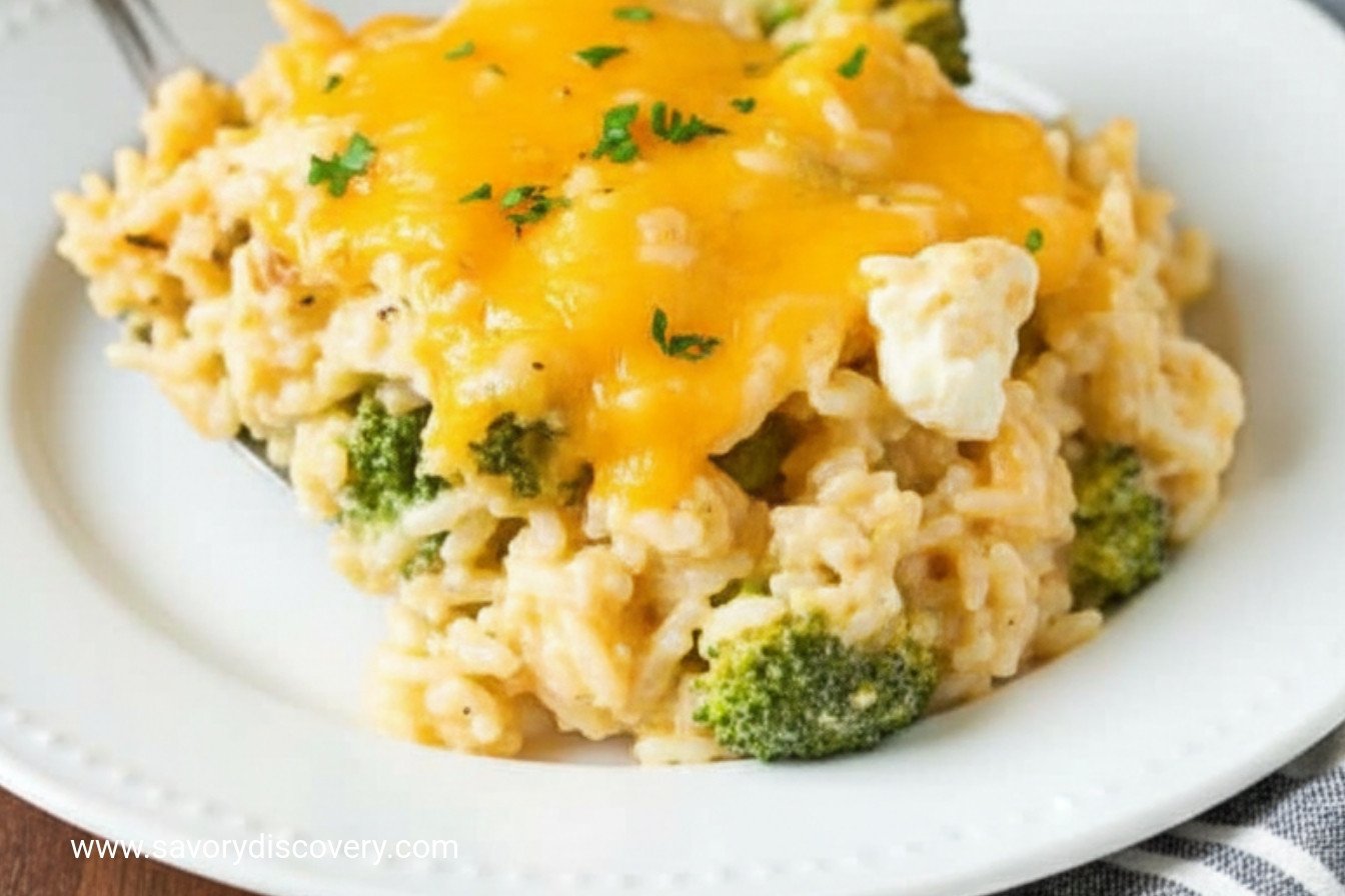 Creamy Broccoli Rice Bake Is a Cozy Side Dish