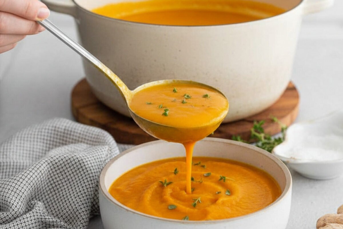 Best Ever Carrot Ginger Soup (Healthy and Creamy) - Savory Discovery