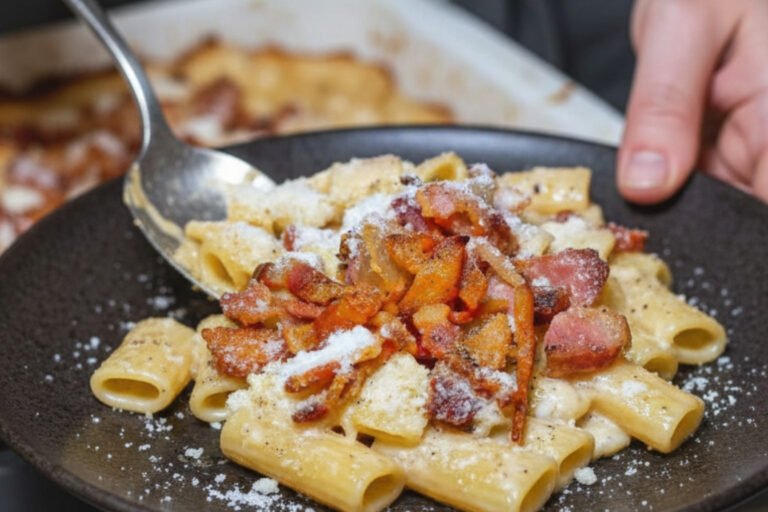 Crispy Guanciale Creamy Pasta Gricia - Savory Discovery