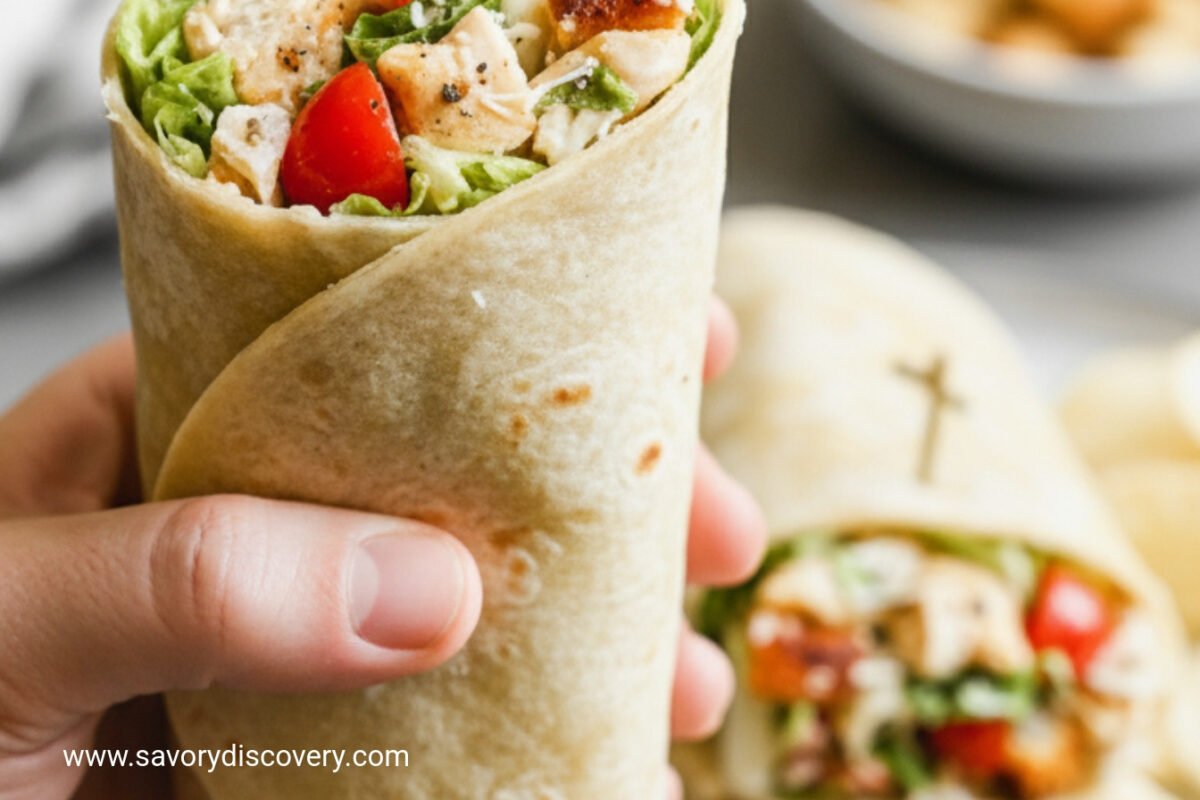 Easy Chicken Caesar Wraps for a Quick Lunch