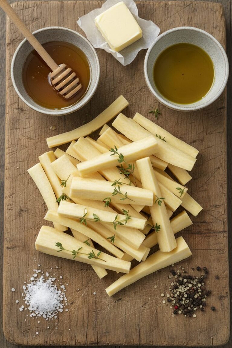 Healthy Roasted Parsnips with Hot Honey and Thyme - Savory Discovery