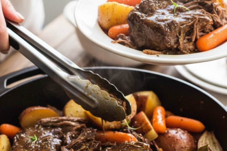 Quick Instant Pot Pot Roast with Spring Carrots and Onions - Savory ...