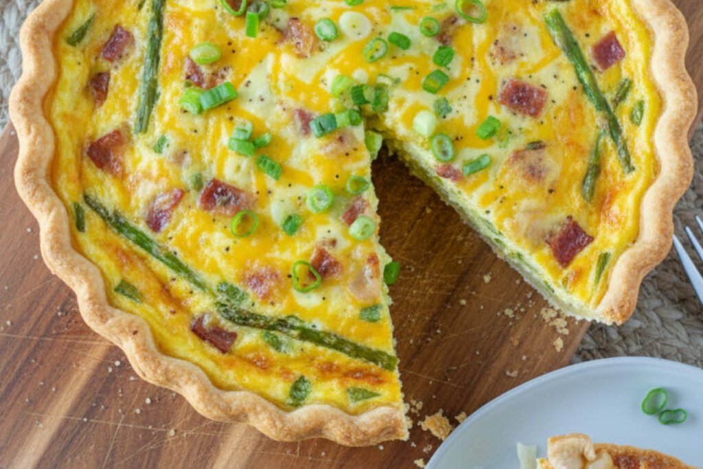 Asparagus and Bacon Quiche for Easter Brunch - Savory Discovery