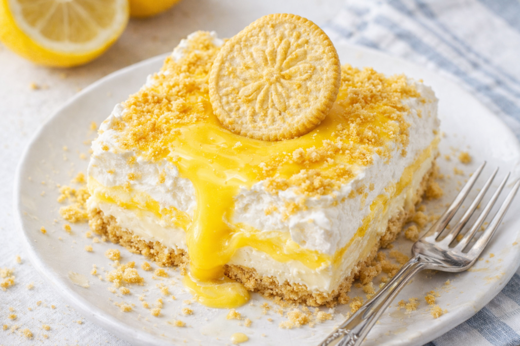 Easy Lemon Oreo Dessert That Sets Without an Oven