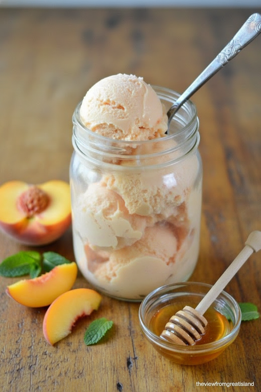 Nectarine Frozen Yogurt Recipe by a Fruit Lover
