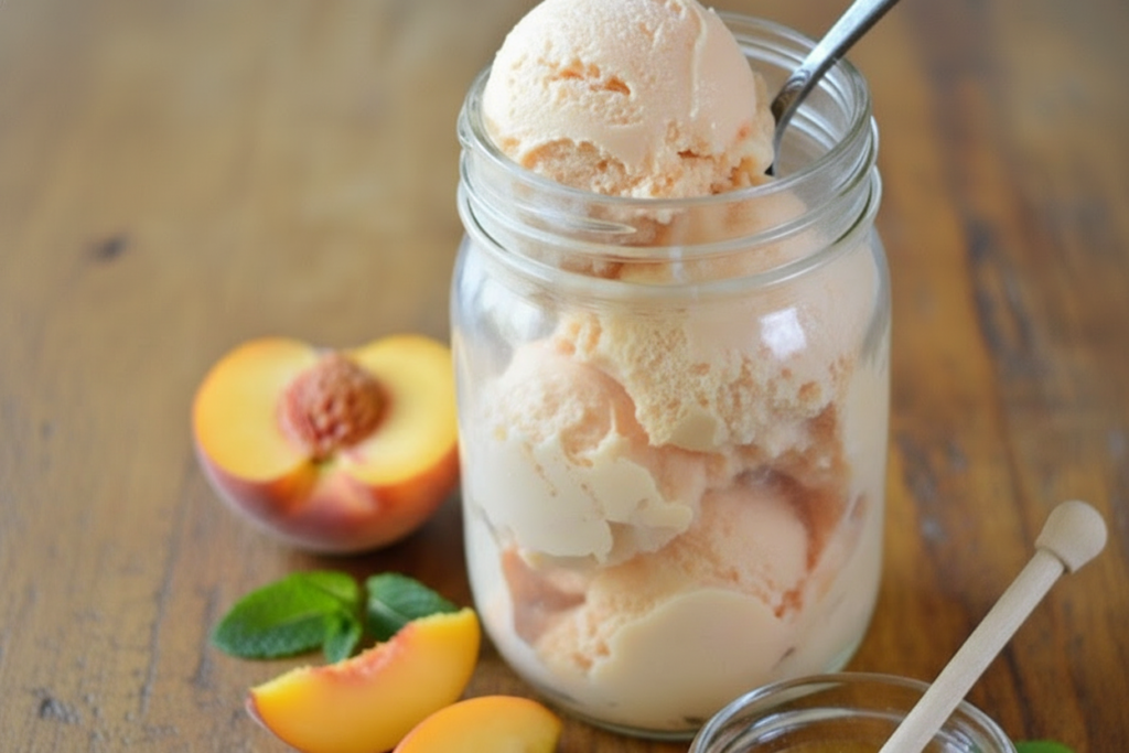 Nectarine Frozen Yogurt Recipe by a Fruit Lover